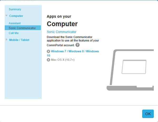 Updating Sonic Desktop Communicator – Sonic