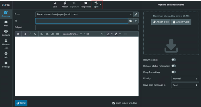 Sonic Webmail – Sonic