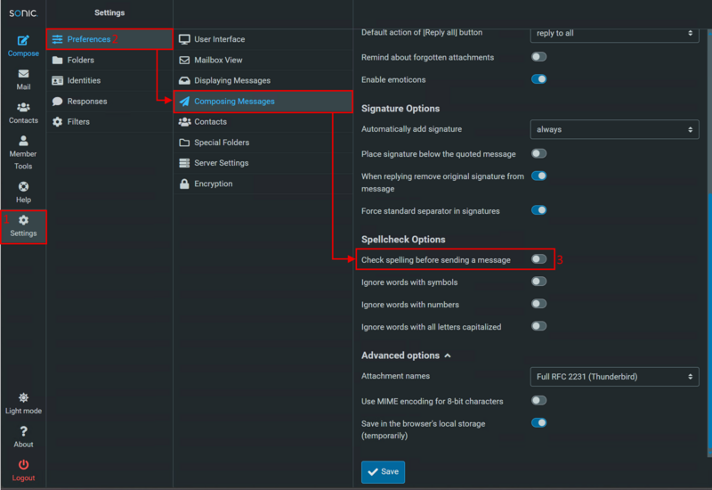 Sonic Webmail – Sonic